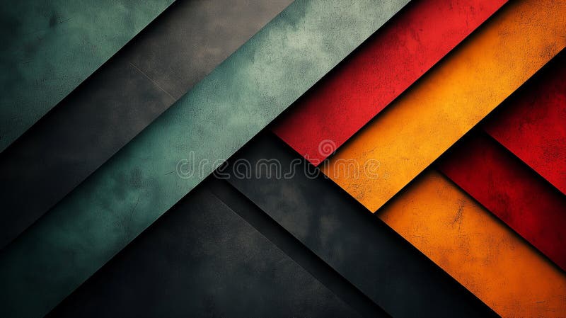 Abstract Layered Pattern with Diagonal Colorful Textured Rectangles ...