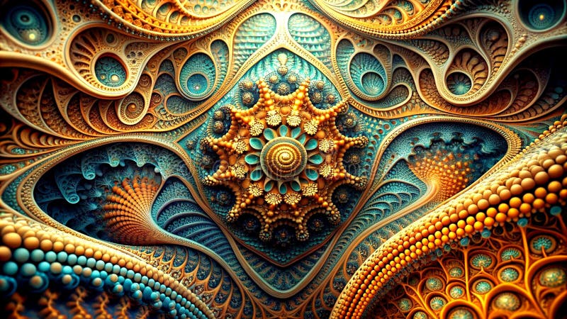 Layered Abstract Forms with Intricate Textures and Patterns AI Art ...