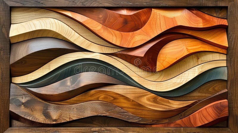 Layered Abstraction: Textured Wooden Frame Stock Photo - Image of ...