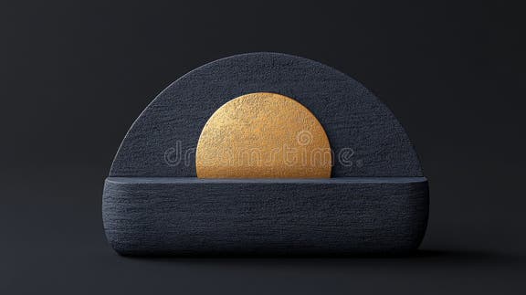 Between Layered Black Abstract Structures on a Gradient Black Surface ...