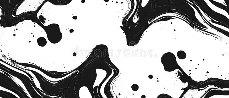 Layered Black Ink Patterns Create Dynamic Forms on an Opaque White ...