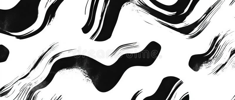Layered Black Ink Patterns Create a Dynamic Visual Contrast Against a ...