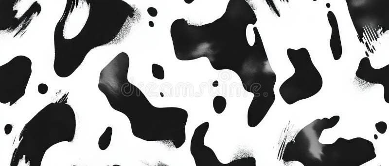 Layered Black Ink Patterns Create a Striking Contrast Against a White ...