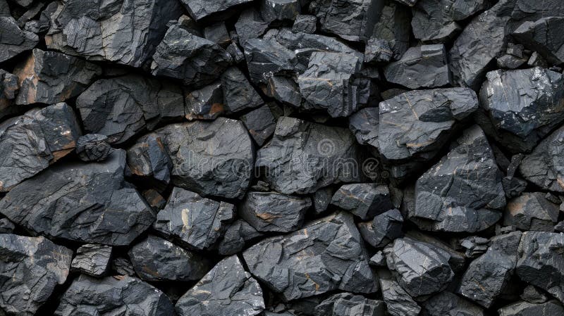 A Layered Black Rock Texture, Rendered in Vivid Color, Creating a ...