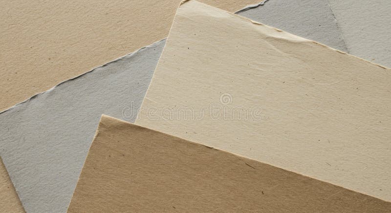 Layered Brown Beige and Grey Paper Textures Stock Illustration ...
