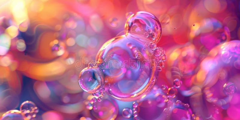 Layered Bubbles stock photo. Image of atmosphere, generated - 376040862