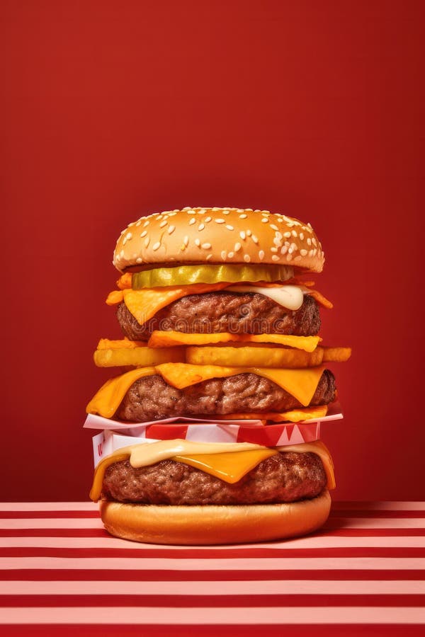 Layered Cheeseburger Stock Illustrations – 138 Layered Cheeseburger ...