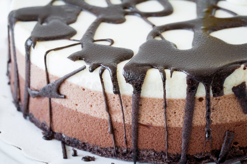 Layered cake macro stock photo. Image of icing, layered - 39296172