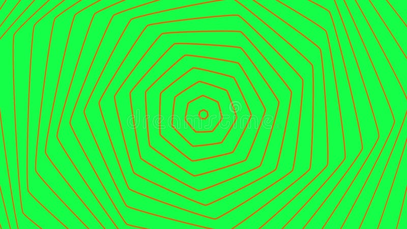 The Layered Circle Pattern in Green on a Light Green Background ...