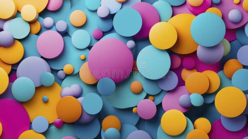 Layered Circle Textures on Cool Background Stock Illustration ...