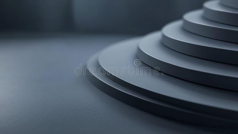 Realistic Background Featuring Layered Circular Platforms in a ...