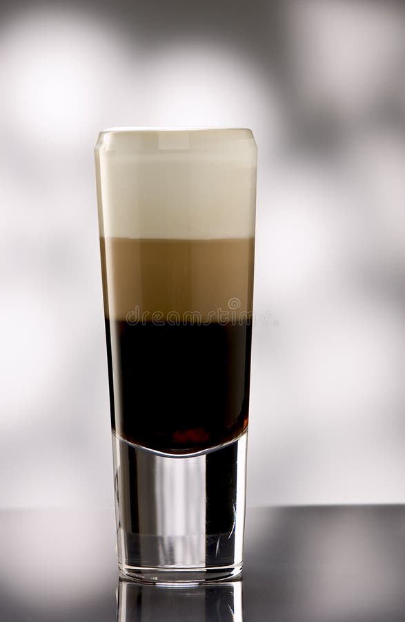 Layered coffee stock image. Image of foamy, black, liquid - 14784037