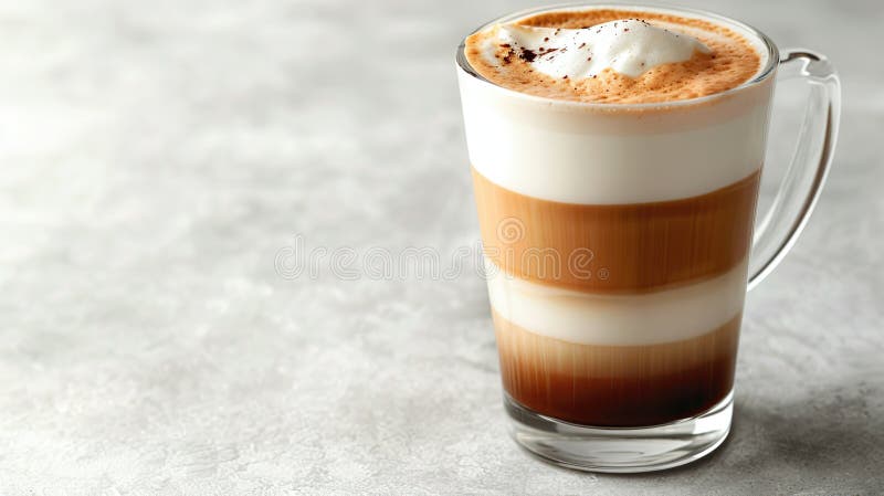 Layered Coffee Drink stock illustration. Illustration of relaxing ...