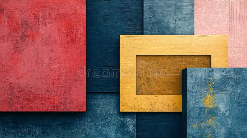 Layered Color Blocks and Subtle Textures Creating a Modern and Stylish ...