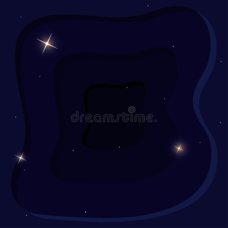 Layered Colored View of Outer Space Vector Stock Vector - Illustration ...