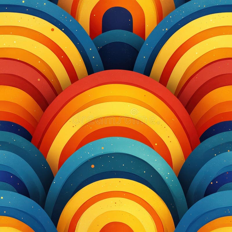 Layered Colorful Arches in a Bold Abstract Design Stock Photo - Image ...