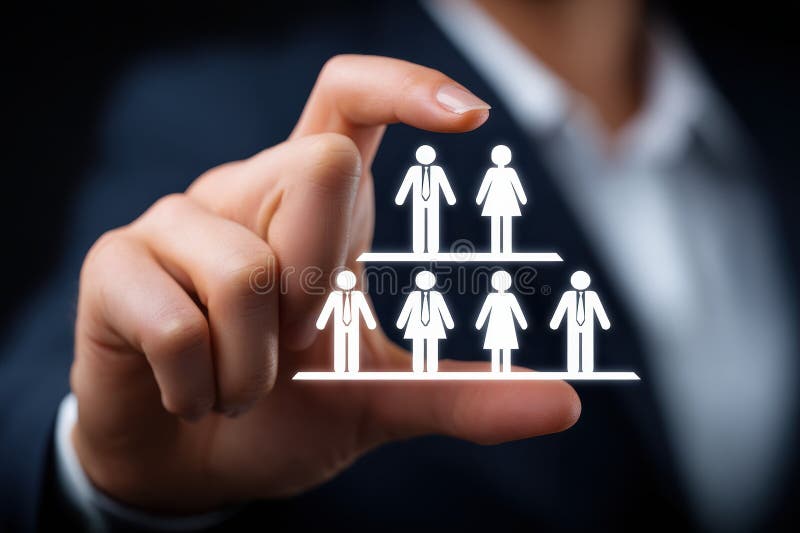 Layered Composition of Connected Figures Representing Teamwork and ...