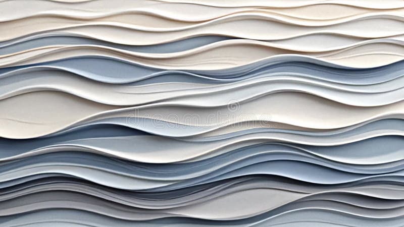 A Layered Composition Featuring Undulating Horizontal Bands in Varying ...