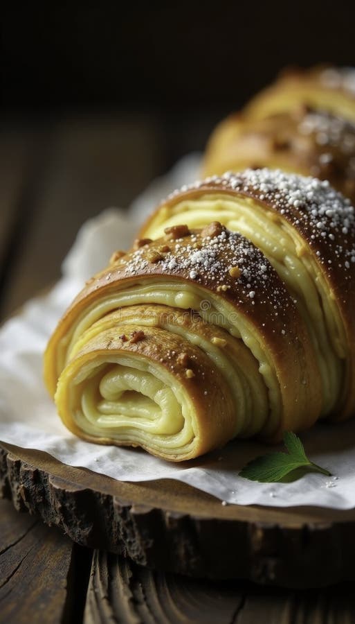 New Layered Croissant Dough Stock Illustrations – 3 New Layered ...