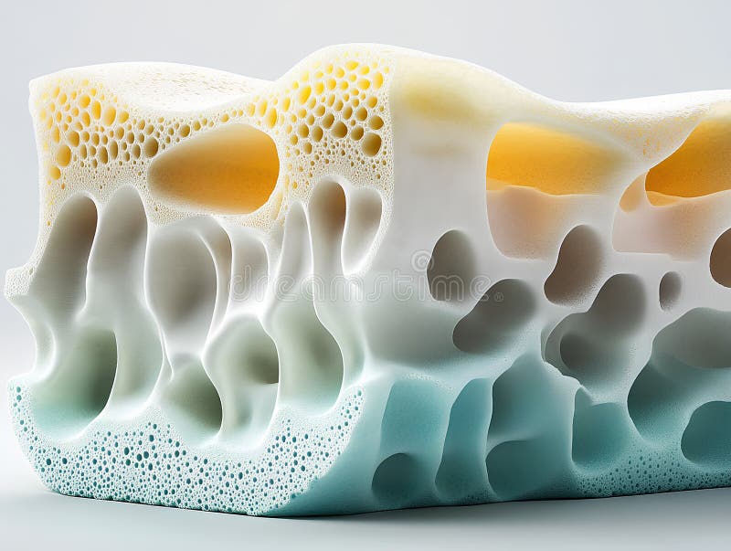 Layered Cross-Section of Porous Material Stock Illustration ...