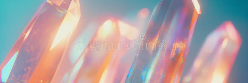 Layered Crystal Flares Create Vibrant Light Refractions and Captivating ...
