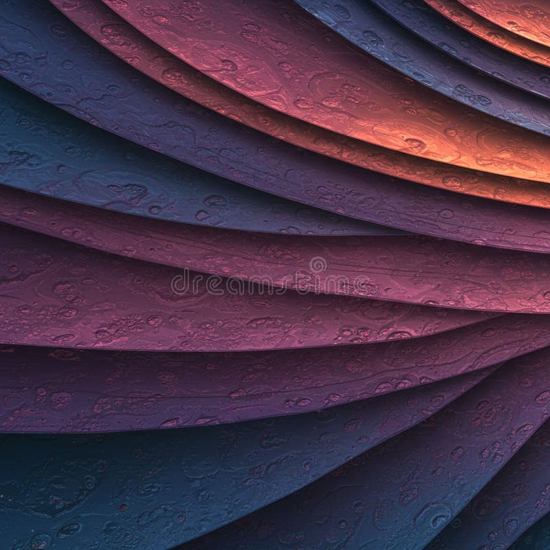 Layered, Curved Surfaces in a Textured Pattern Create an Abstract ...