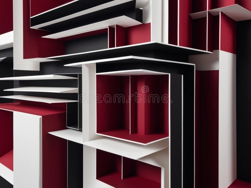 A Layered 3D Paper Cut Abstract Design Stock Photo - Image of ...