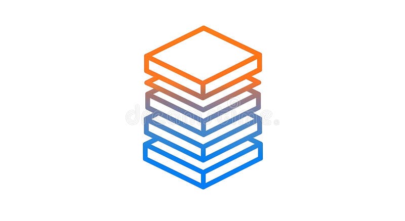 Layered Data Structure Diagram For Software Development And Design With Color Gradient Layers Ui