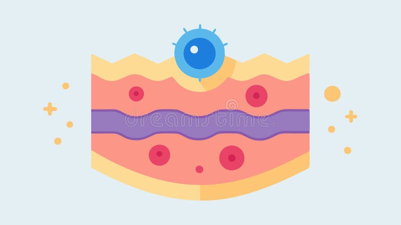 Layered Defense a Visual Showing Multiple Layers of Skin with a Shield ...