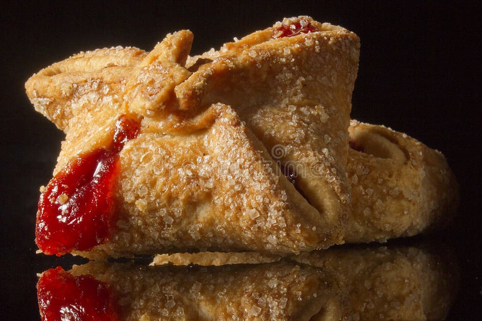 Puff Pastry Envelopes with Jam Stock Image - Image of bakery, board ...