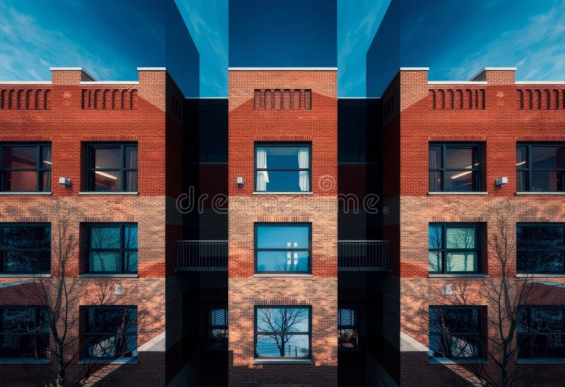 Layered Facade Combine Multiple Exposures of a Building S Facade Stock ...