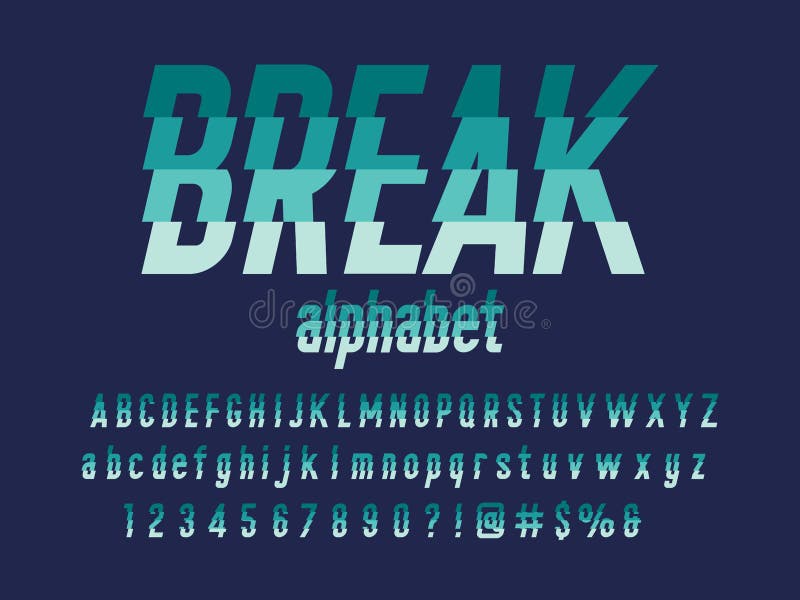 Layered font stock vector. Illustration of typography - 144483268