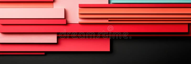 Layered Geometric Forms in Bold Jewel Tones Create a Striking Visual on ...