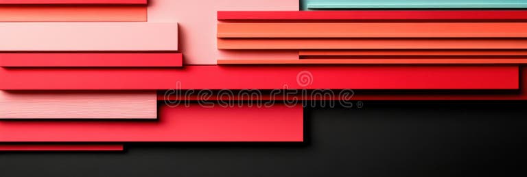 Layered Geometric Forms in Bold Jewel Tones Create a Striking Visual on ...