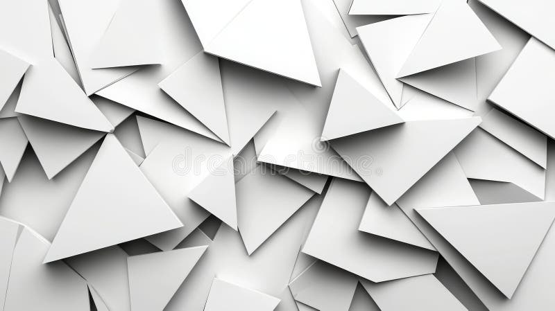 Layered Geometric Triangle Shapes Form a Textured Pattern on this ...