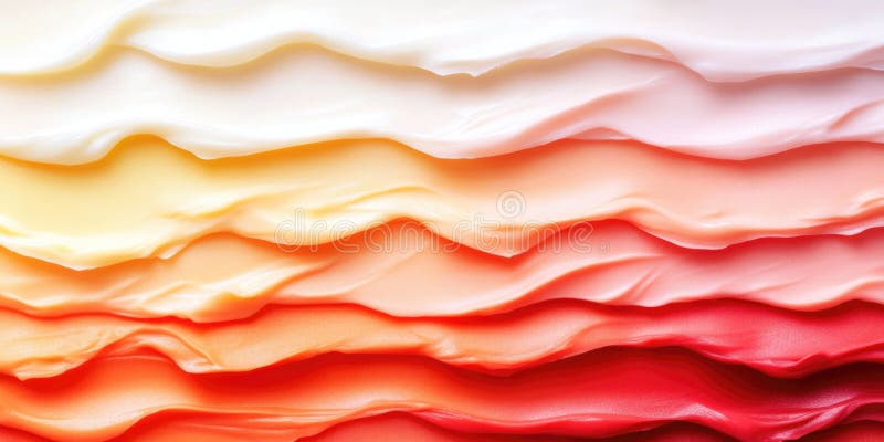 Layered Gradient Waves in Soft Color Tones Stock Illustration ...