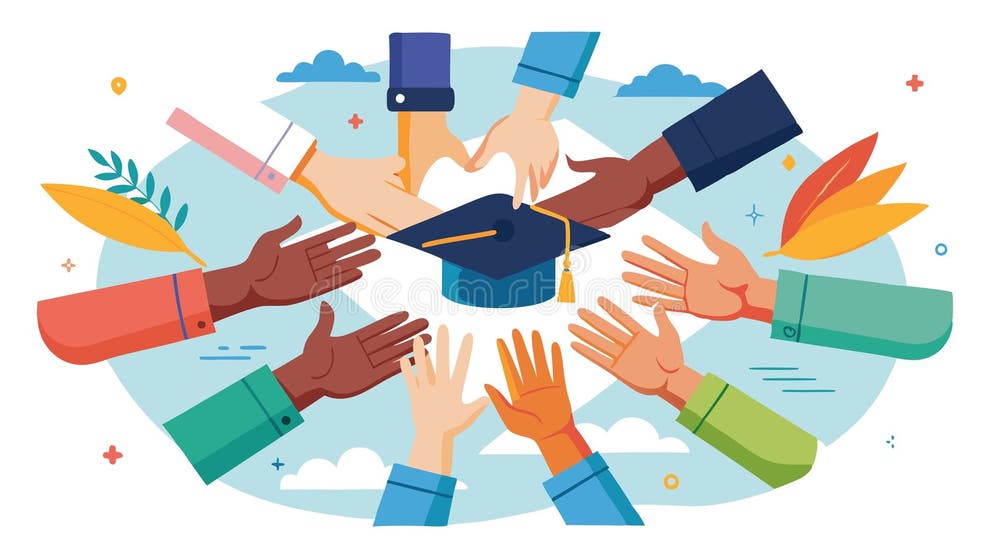 The Layered Hands Symbolize Their Collaborative Efforts and Shared ...