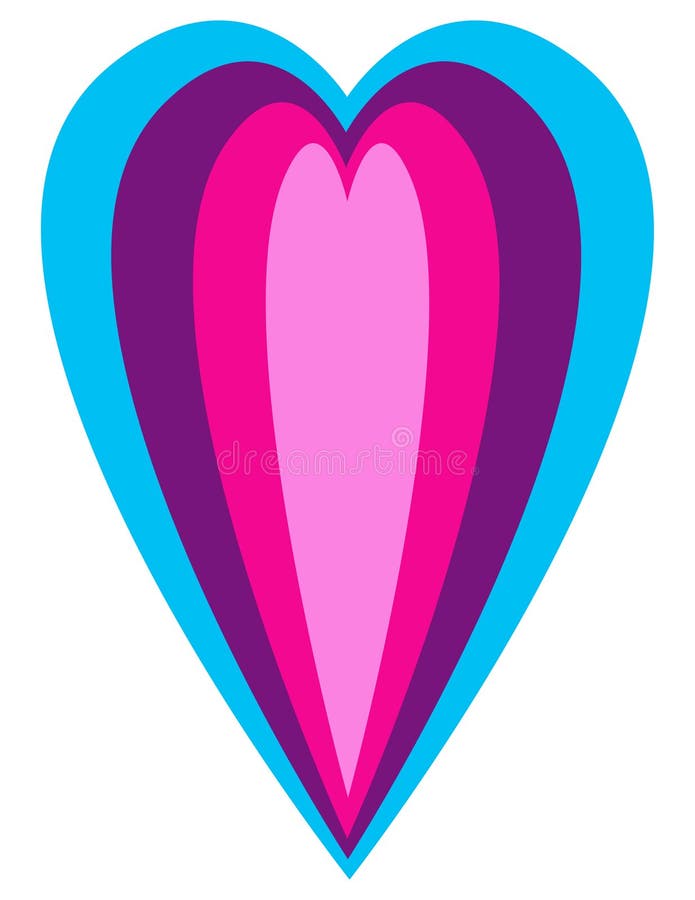 Layered Heart stock illustration. Illustration of layered - 51681375