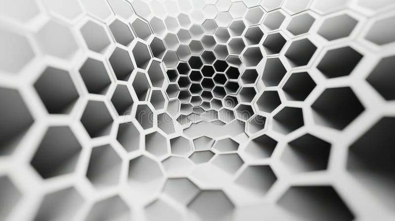 Layered Hexagons Create a Striking Geometric Abstraction that Draws the ...