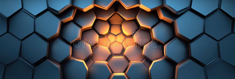 Layered Hexagons Create a Striking Geometric Pattern, Gradually ...