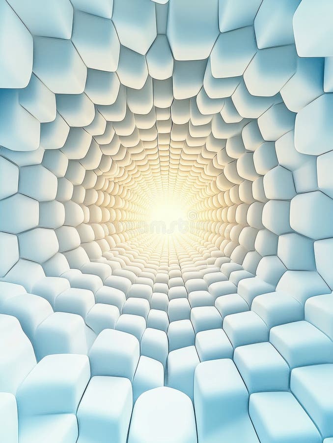 Layered Hexagons Create a Visually Striking Pattern that Draws the ...