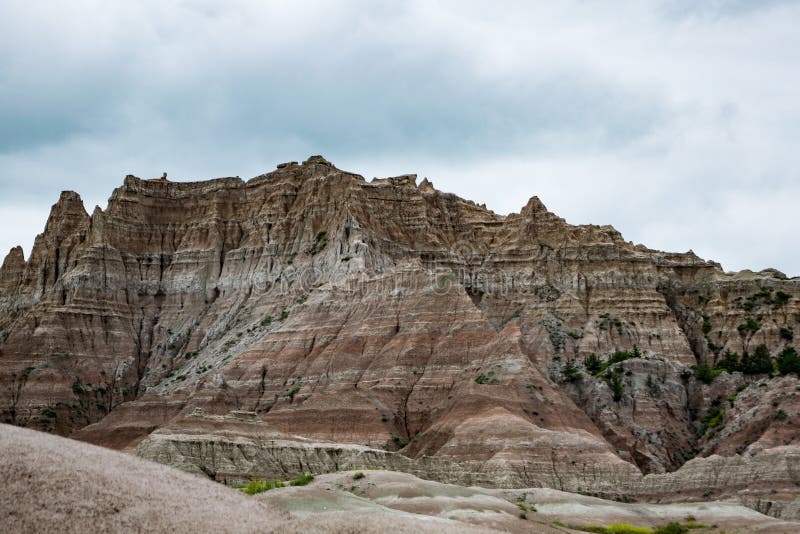 Layered Hills of the Badlands Stock Image - Image of colorful, rugged ...