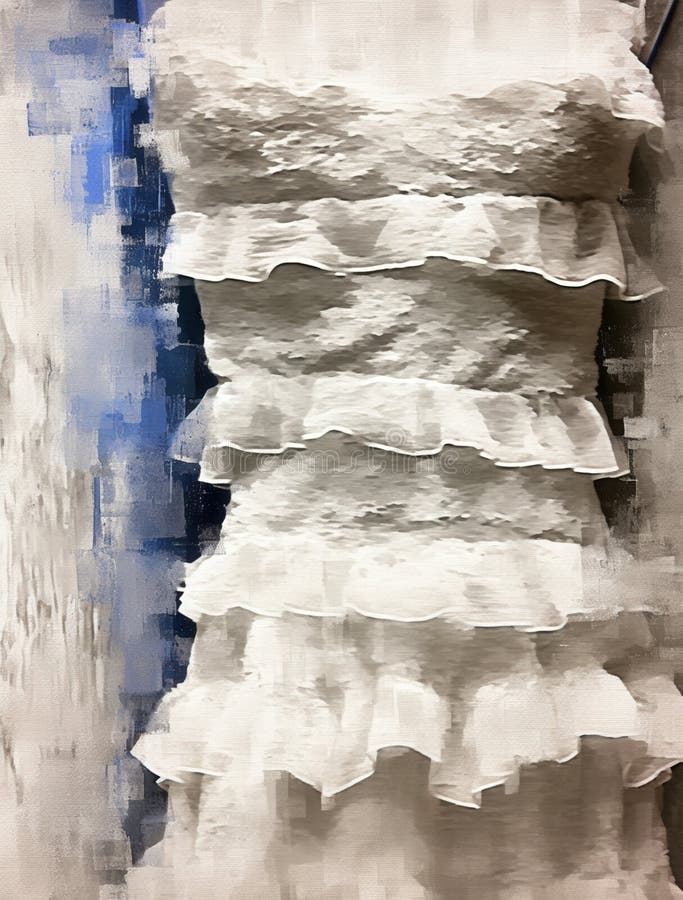Layered Lace Dress, Artistic Render Stock Image - Image of white ...
