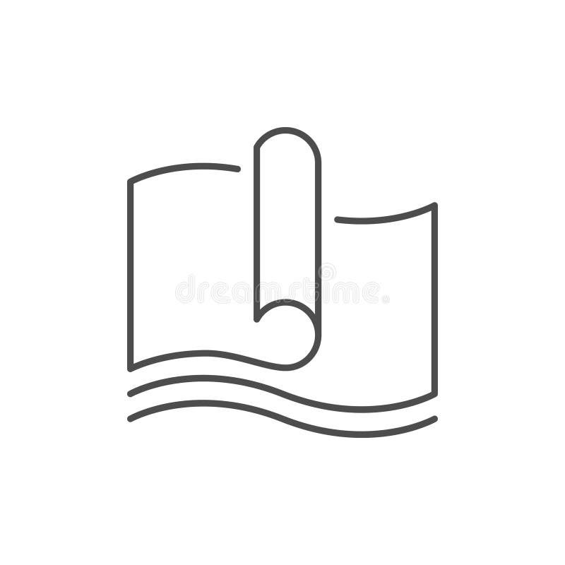 Layered Material Line Outline Icon Stock Illustration - Illustration of ...
