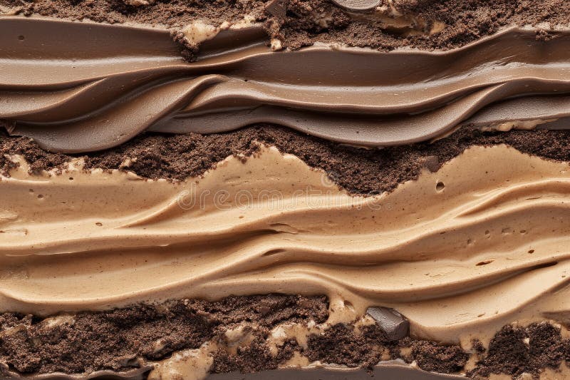 A Layered Mocha Mousse Background Featuring Rich Cocoa Waves and Warm ...