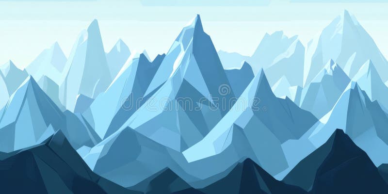 Layered Mountain Range Background with Various Shades of Blue and Gray ...