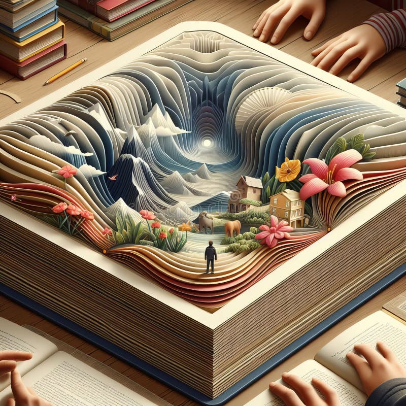 272 Layered Pages_ a Book with Pages that are Made Up of Mutipl Stock ...