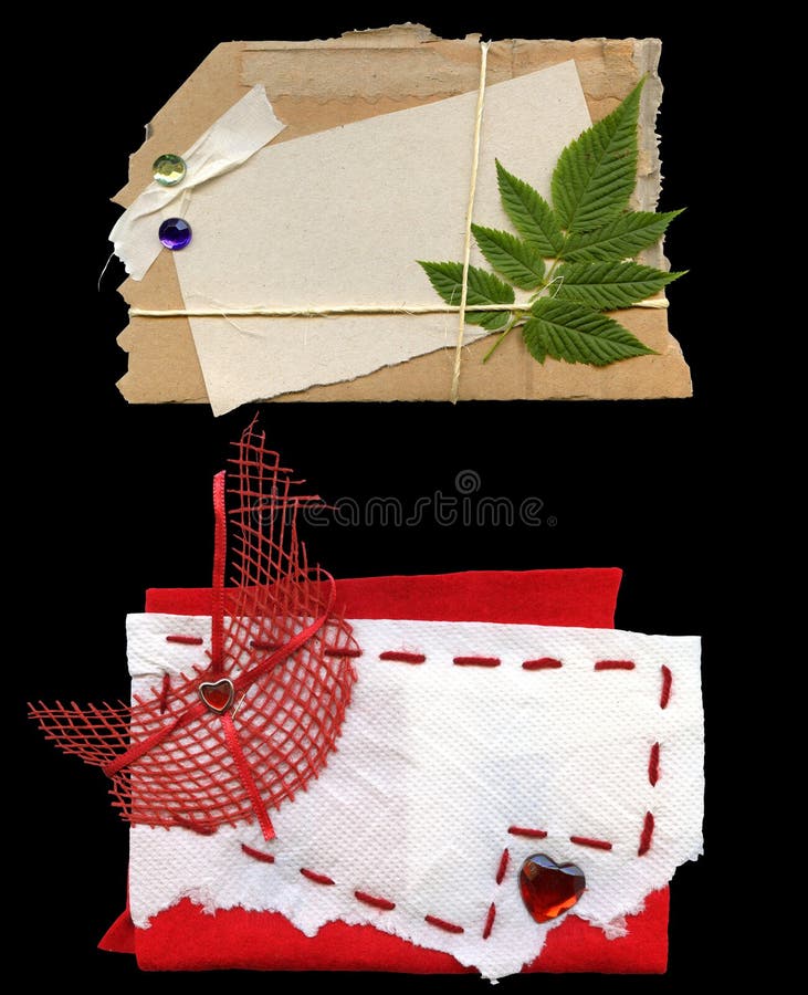 Layered Paper Cardboard Note Tag Stock Photo - Image of background ...