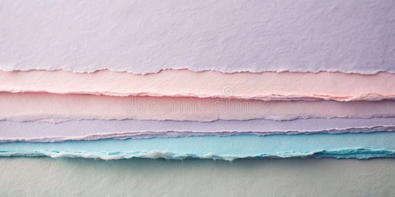 Layered Pastel Paper Textures Soft Hues and Irregular Edges. Generative ...