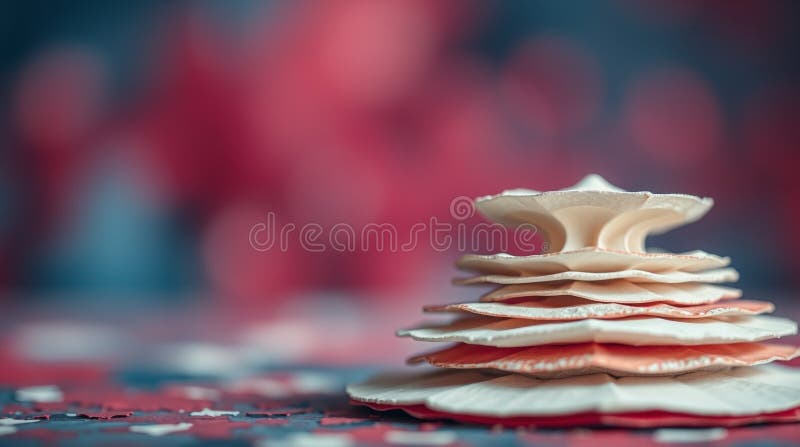 Layered Pastel Shapes Create a Visually Appealing Abstract Still Life ...